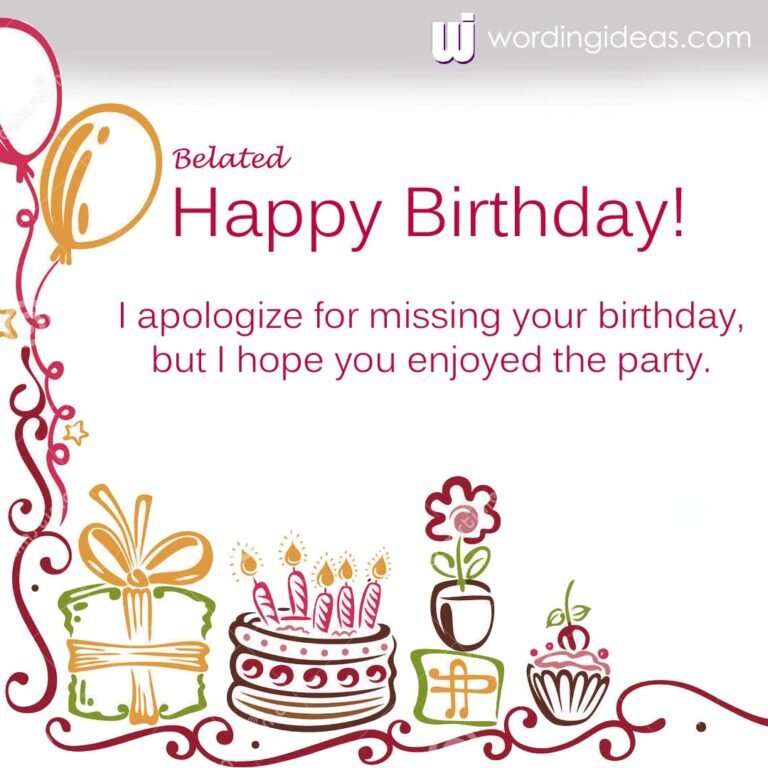 Belated Happy Birthday! The Big List of Belated Birthday Wishes ...