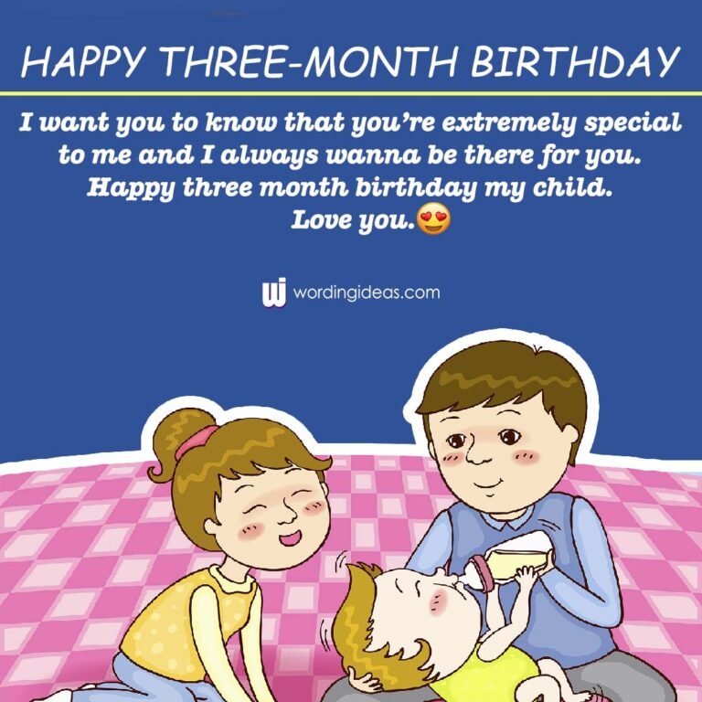 3rd Month Birthday Wishes for Baby Boy » WordingIdeas.com