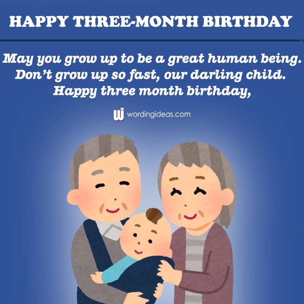 3rd Month Birthday Wishes for Baby Boy » WordingIdeas.com